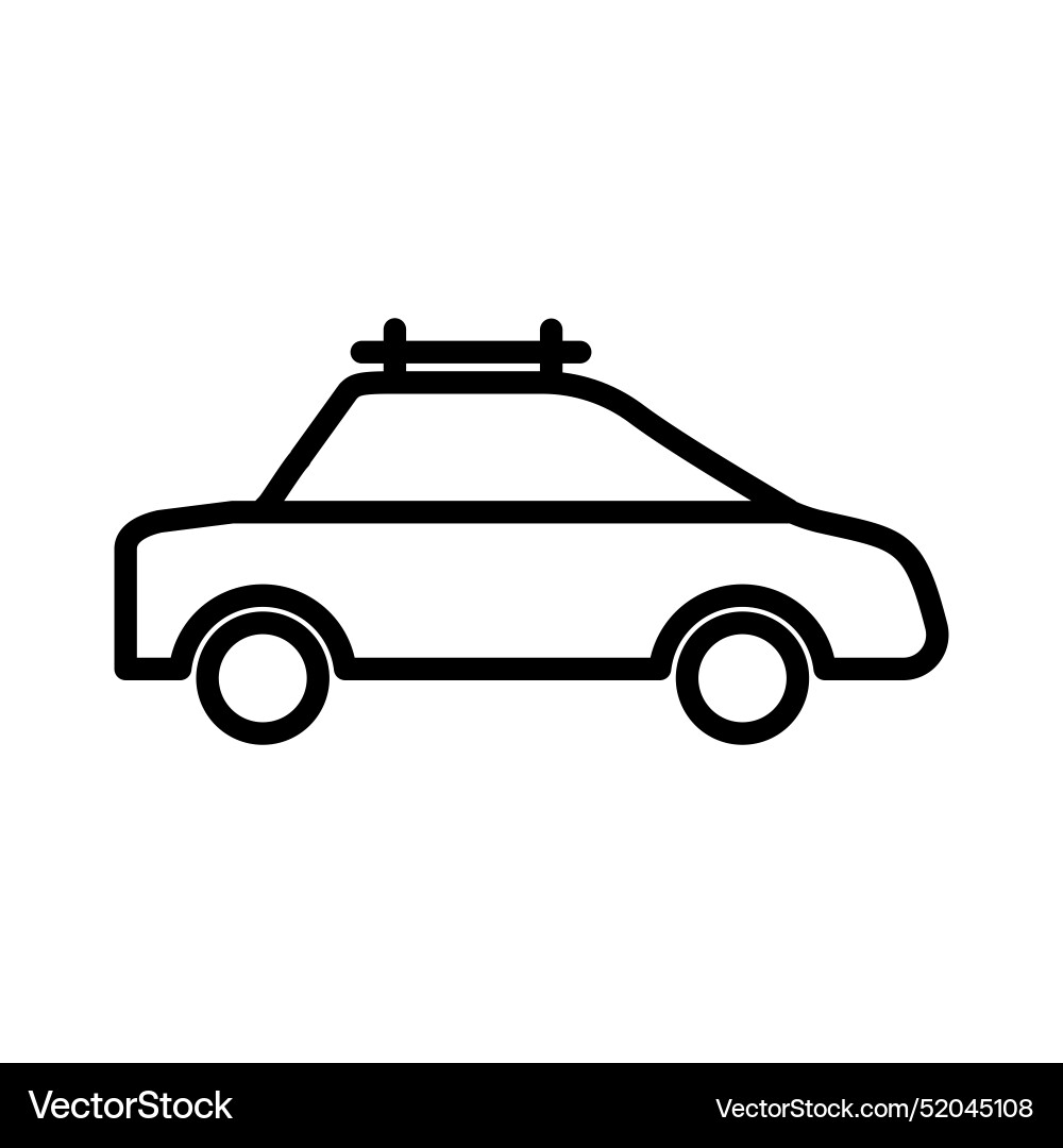 Camping car icon design in filled and outlined Vector Image
