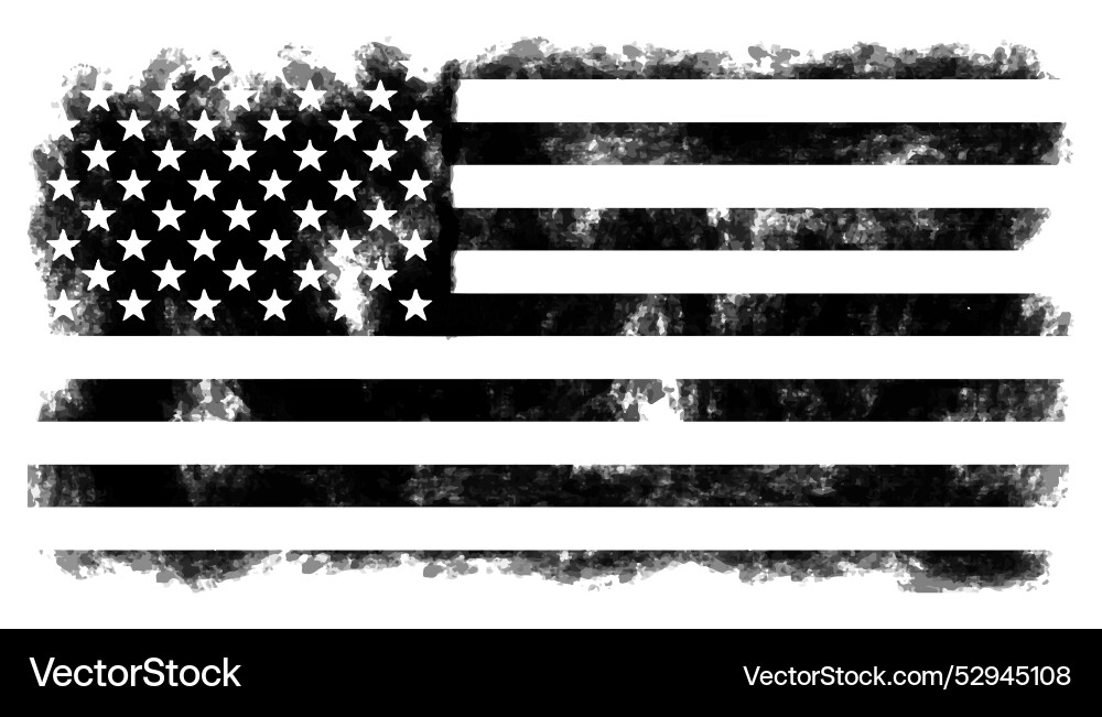 Distressed USA Flag Grunge Royalty Free Vector Image