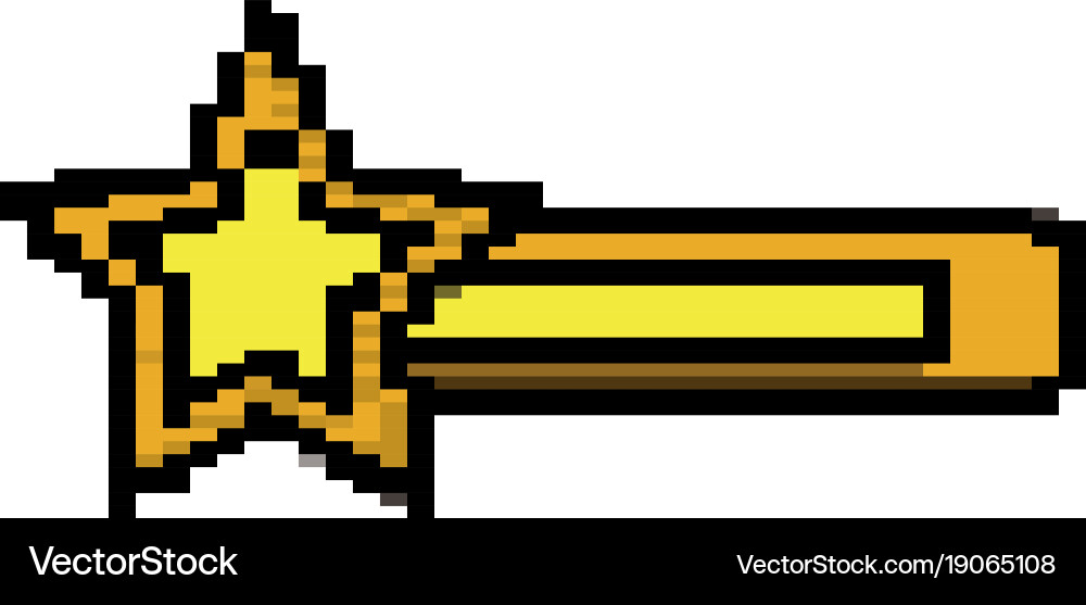 Video game bar progress with star Royalty Free Vector Image