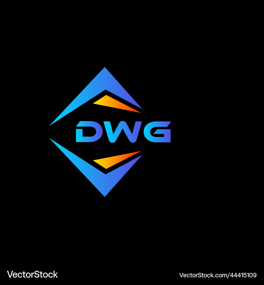 Dwg abstract technology logo design on white Vector Image