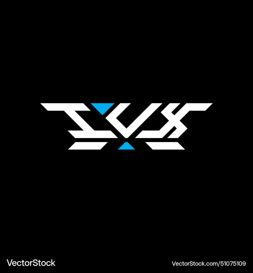 Iux letter logo design simple and modern Vector Image
