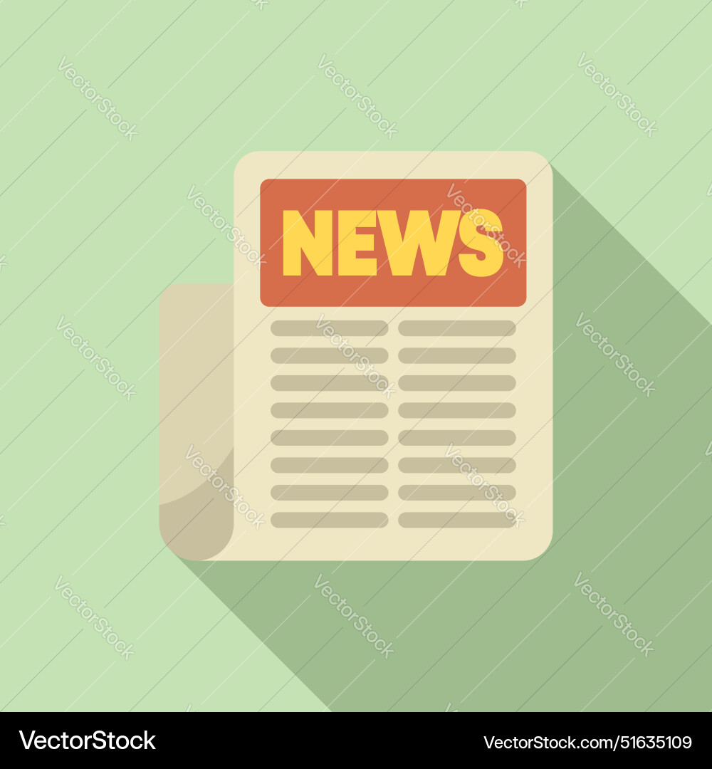 Newspaper front page with headlines announcing Vector Image