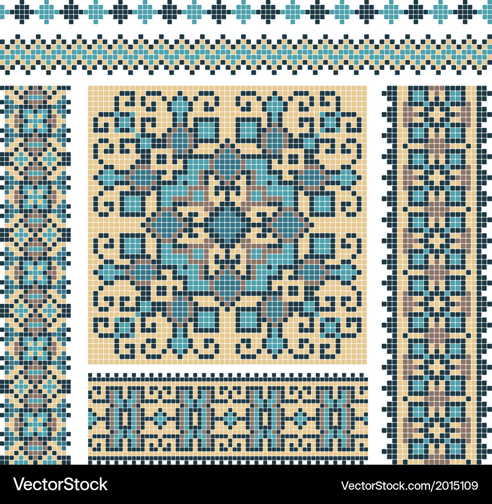 Ukrainian Embroidery Pattern Royalty Free Vector Image