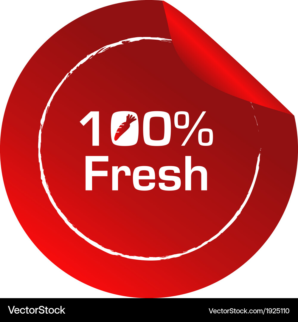 A fresh label template Royalty Free Vector Image