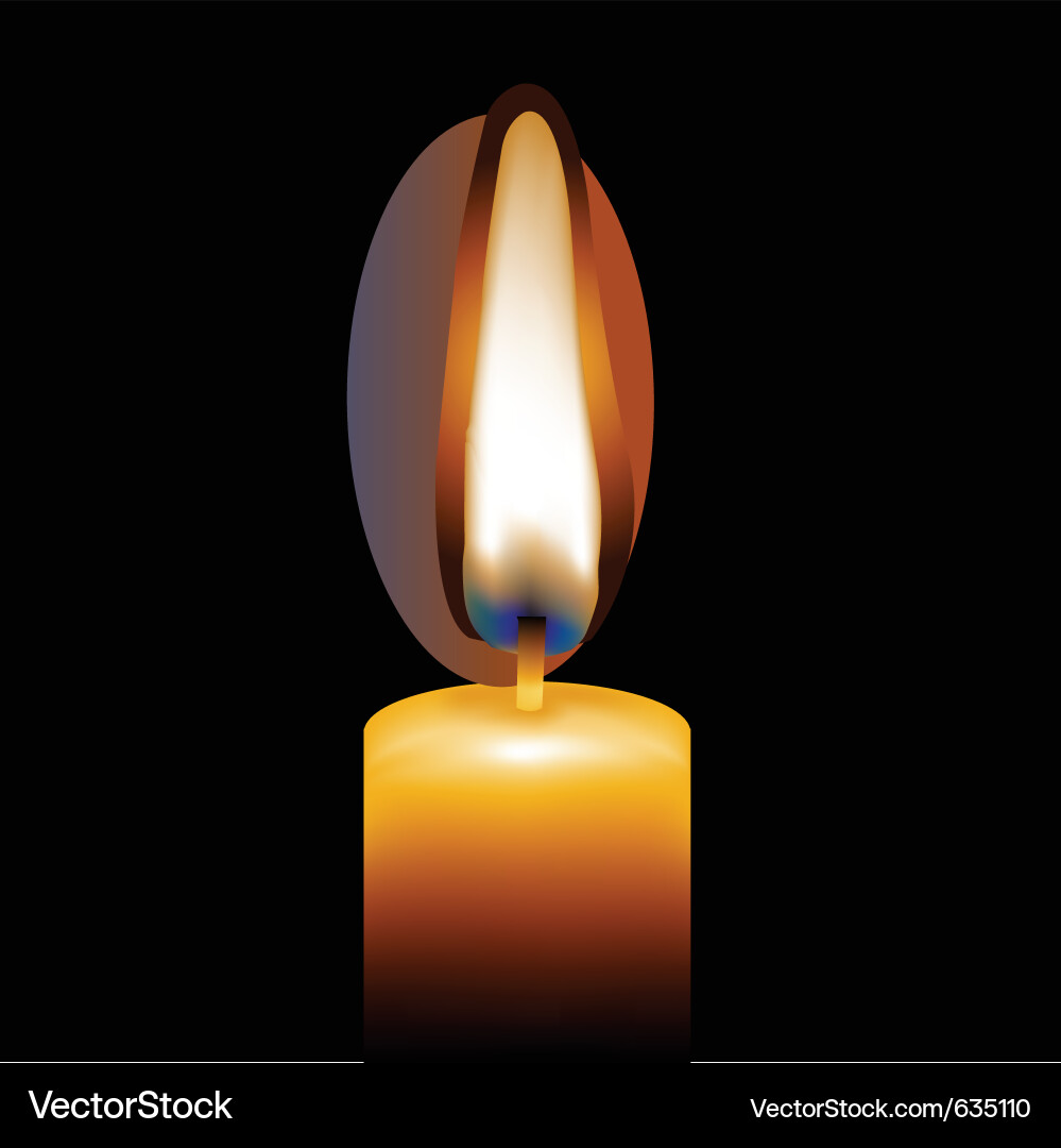 Candle Royalty Free Vector Image - VectorStock