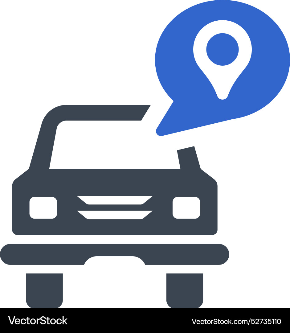 Car navigation icon Royalty Free Vector Image - VectorStock