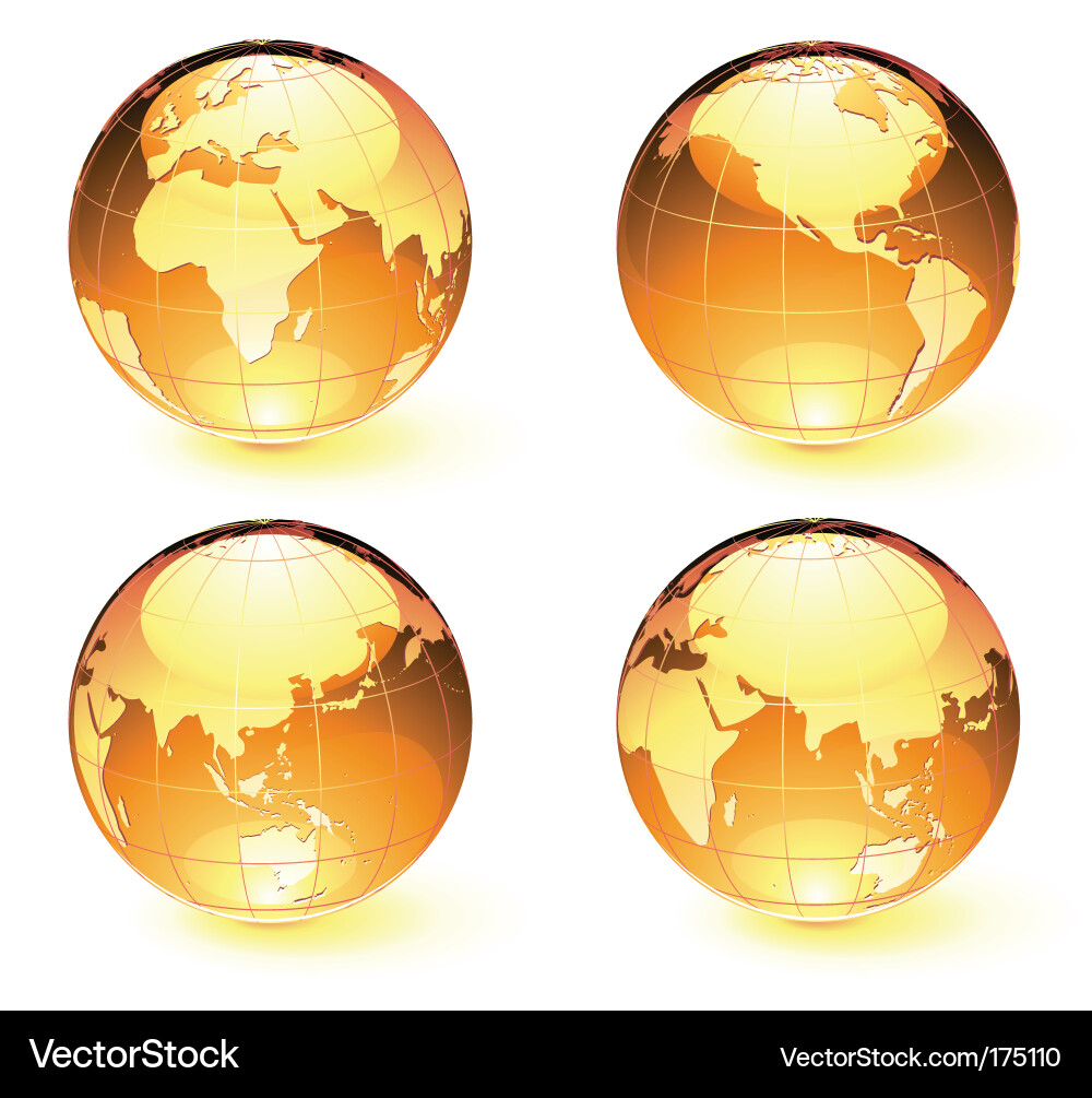 Earth map Royalty Free Vector Image - VectorStock