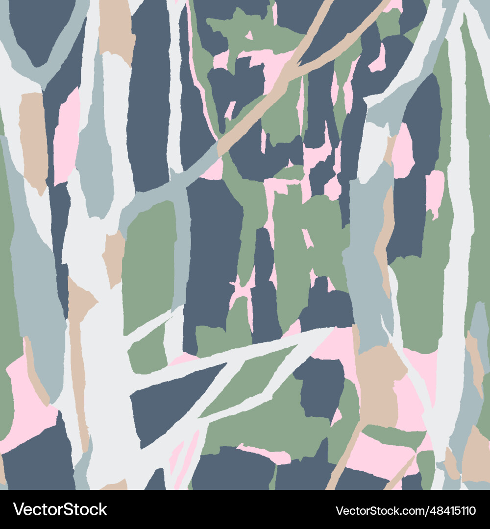 Forest themed seamless pattern Royalty Free Vector Image