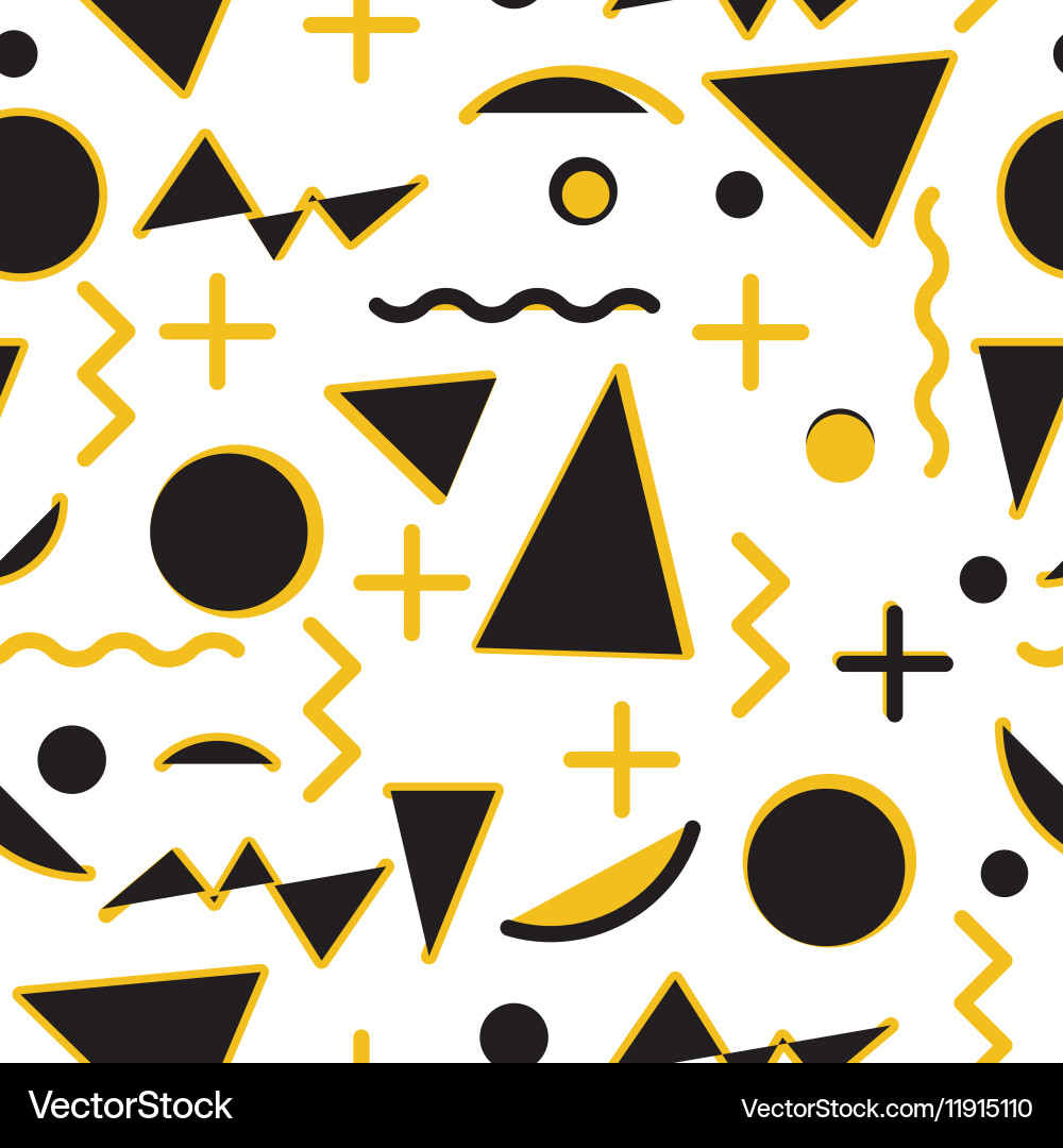 Geometric Chaos Pattern Royalty Free Vector Image