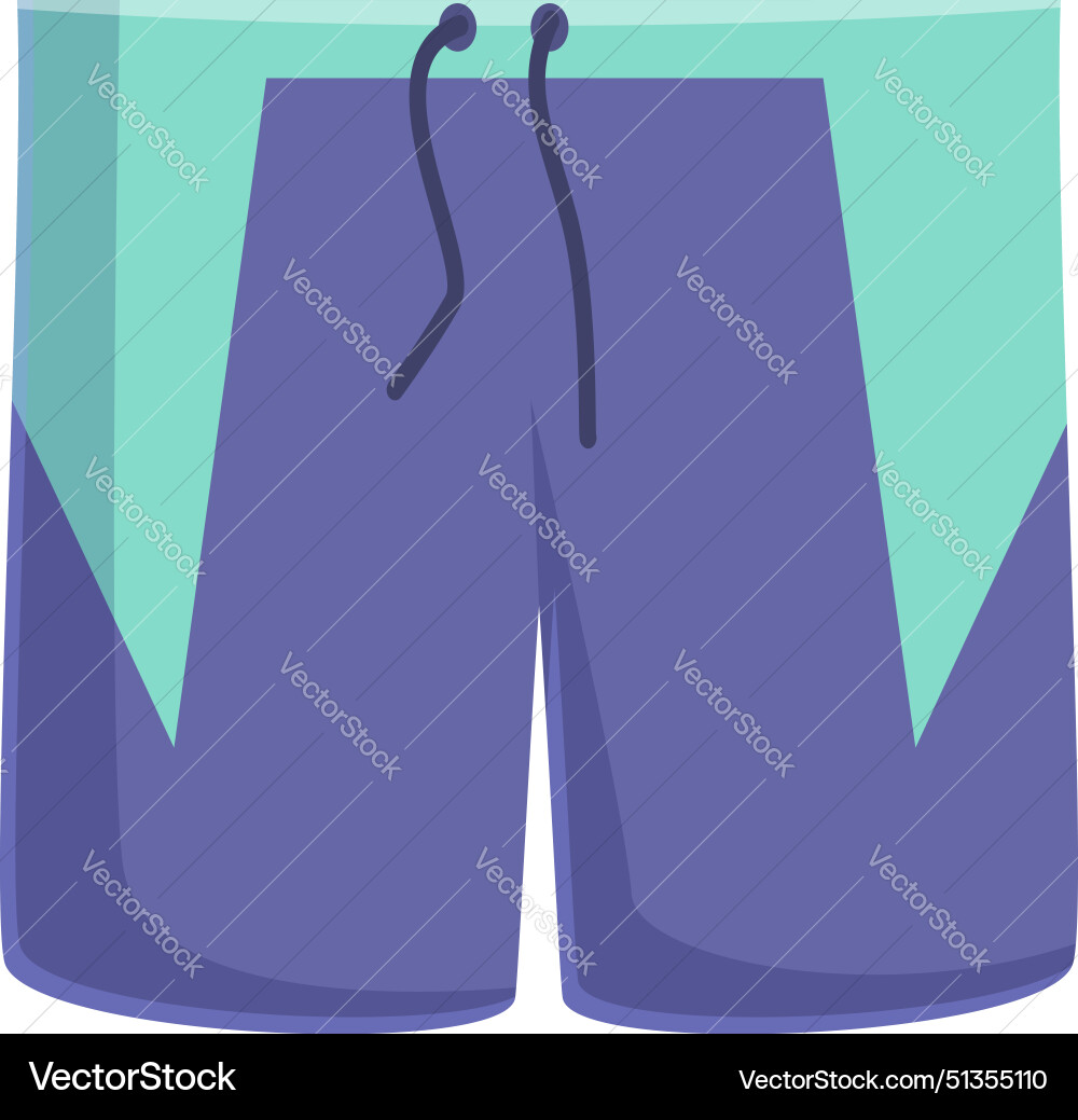 Stylish swim shorts Royalty Free Vector Image - VectorStock