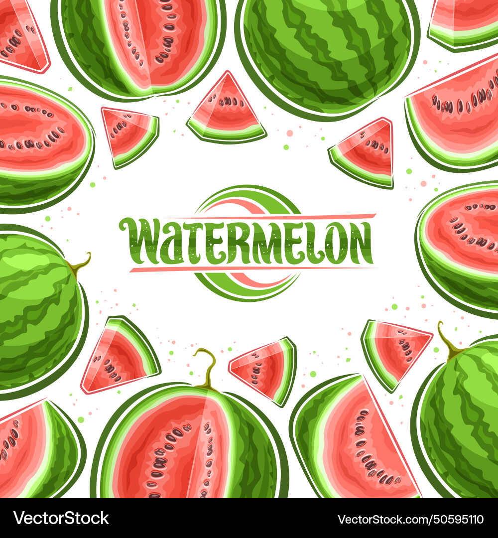 Watermelons Royalty Free Vector Image - VectorStock