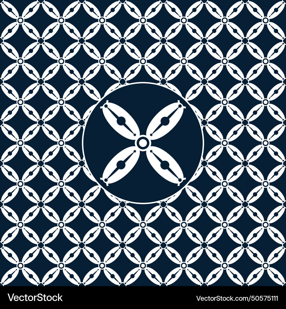 Batik kawung pattern background Royalty Free Vector Image