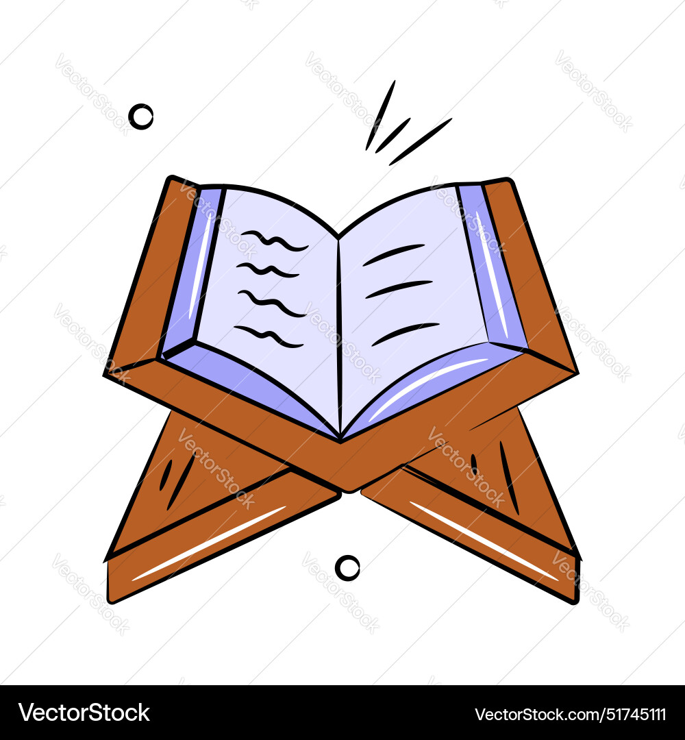Holy quran Royalty Free Vector Image - VectorStock