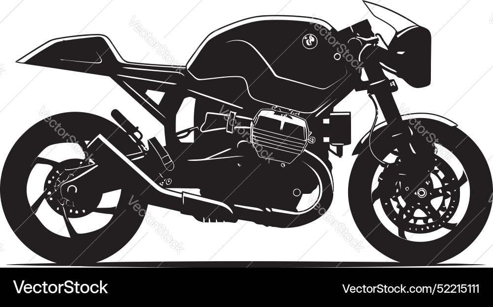 Vintage thrust black motorcycle iconic precision Vector Image