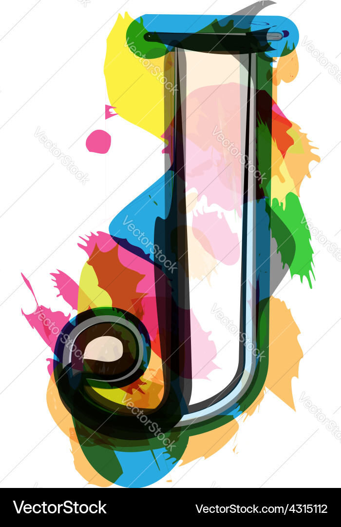 Artistic font - letter j Royalty Free Vector Image