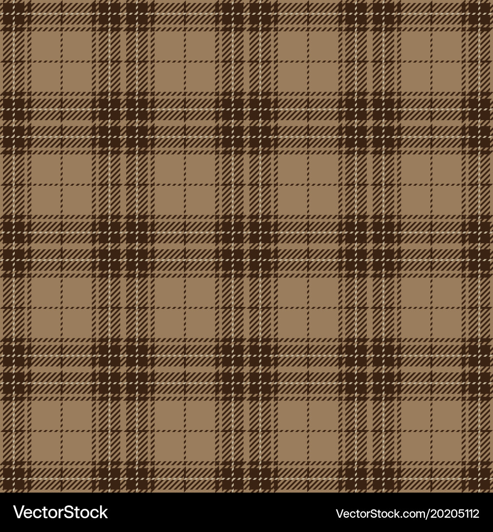 Brown tartan plaid seamless pattern Royalty Free Vector