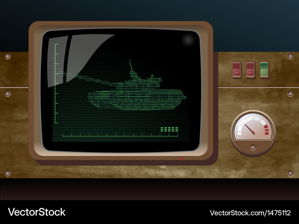 Display of radar Royalty Free Vector Image - VectorStock