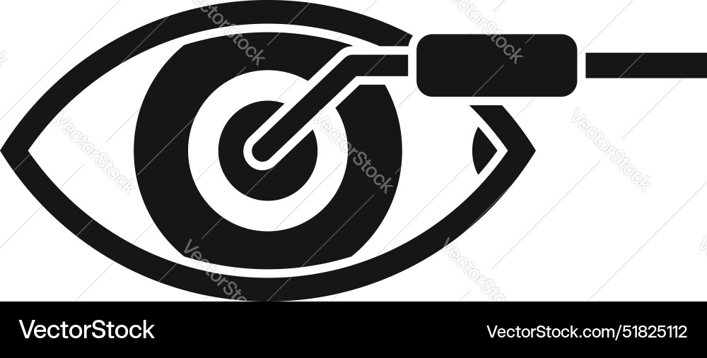 Doctor performing laser eye surgery for vision Vector Image