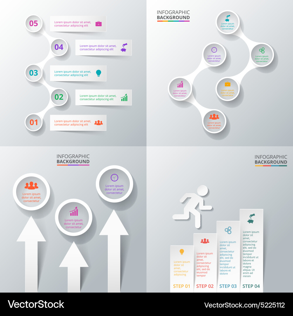 Elements set for infographic Royalty Free Vector Image