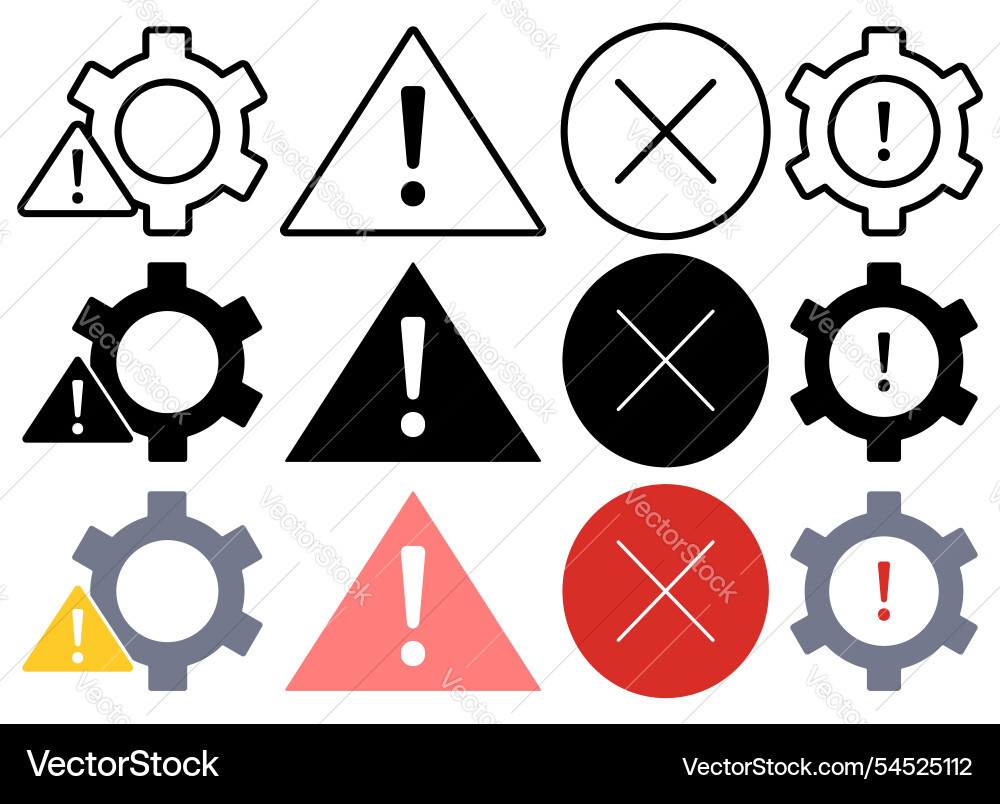 Failure icon Royalty Free Vector Image - VectorStock