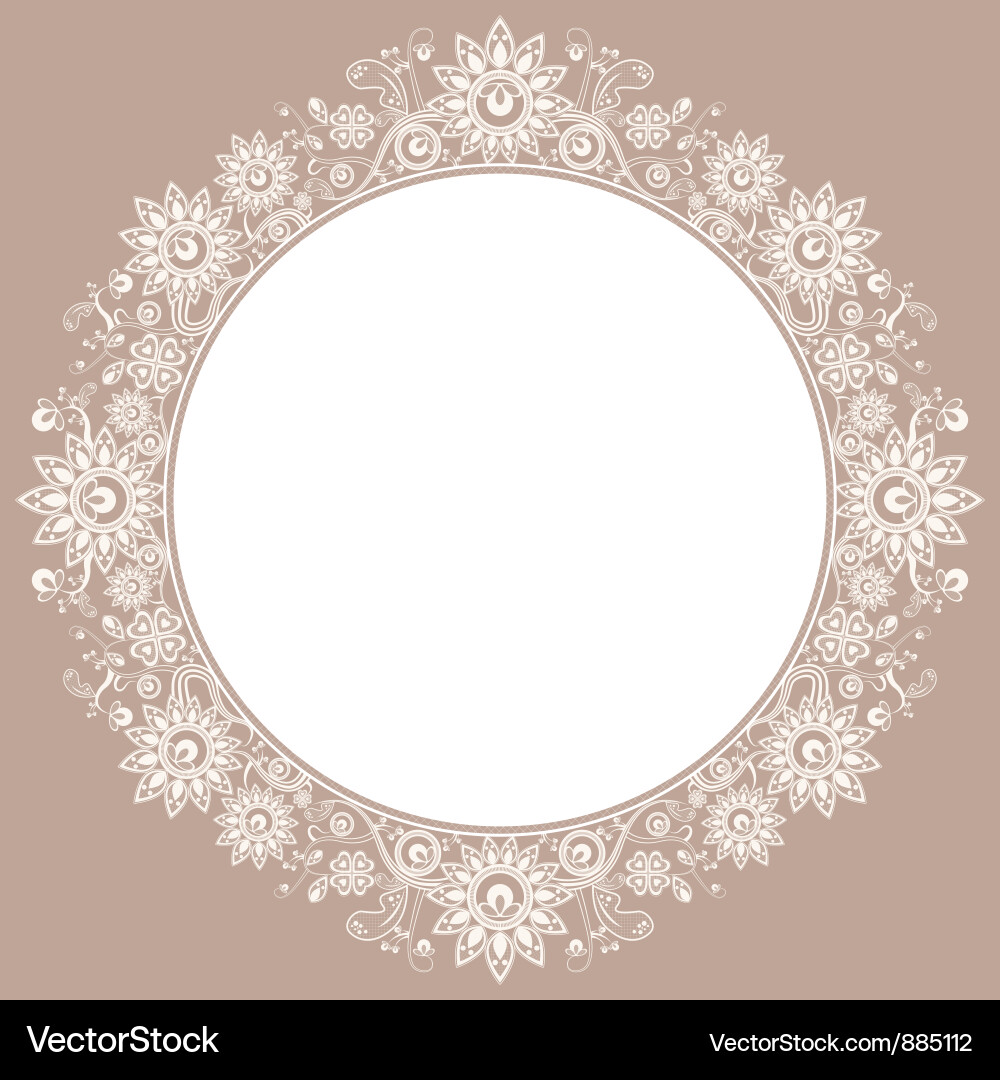 Lace frame Royalty Free Vector Image - VectorStock