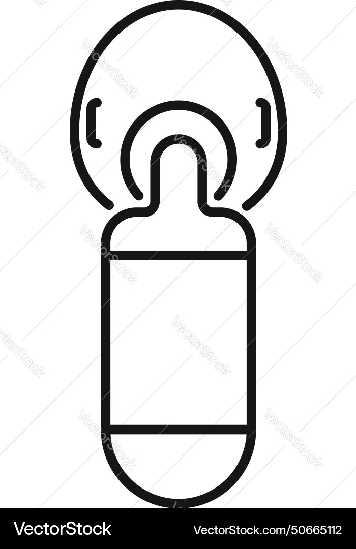 Portable oxygen concentrator icon outline Vector Image