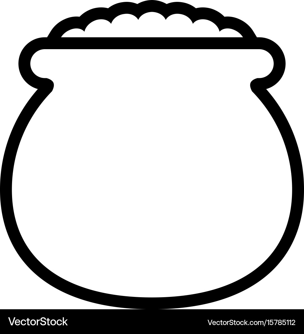Pot of gold icon Royalty Free Vector Image - VectorStock