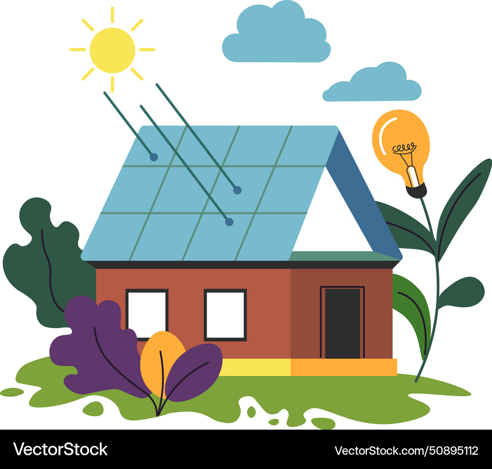 Solar energy renewable alternative Royalty Free Vector Image