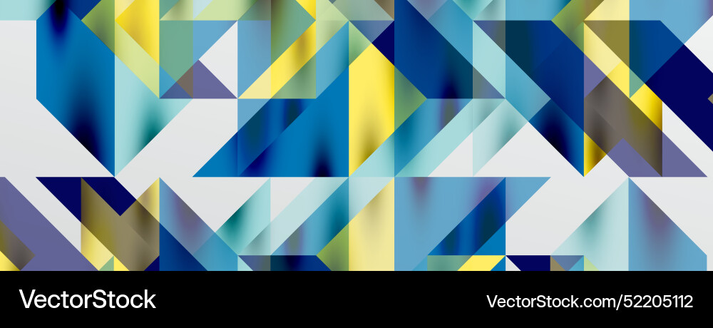 Tech minimal overlapping triangle shapes elements Vector Image