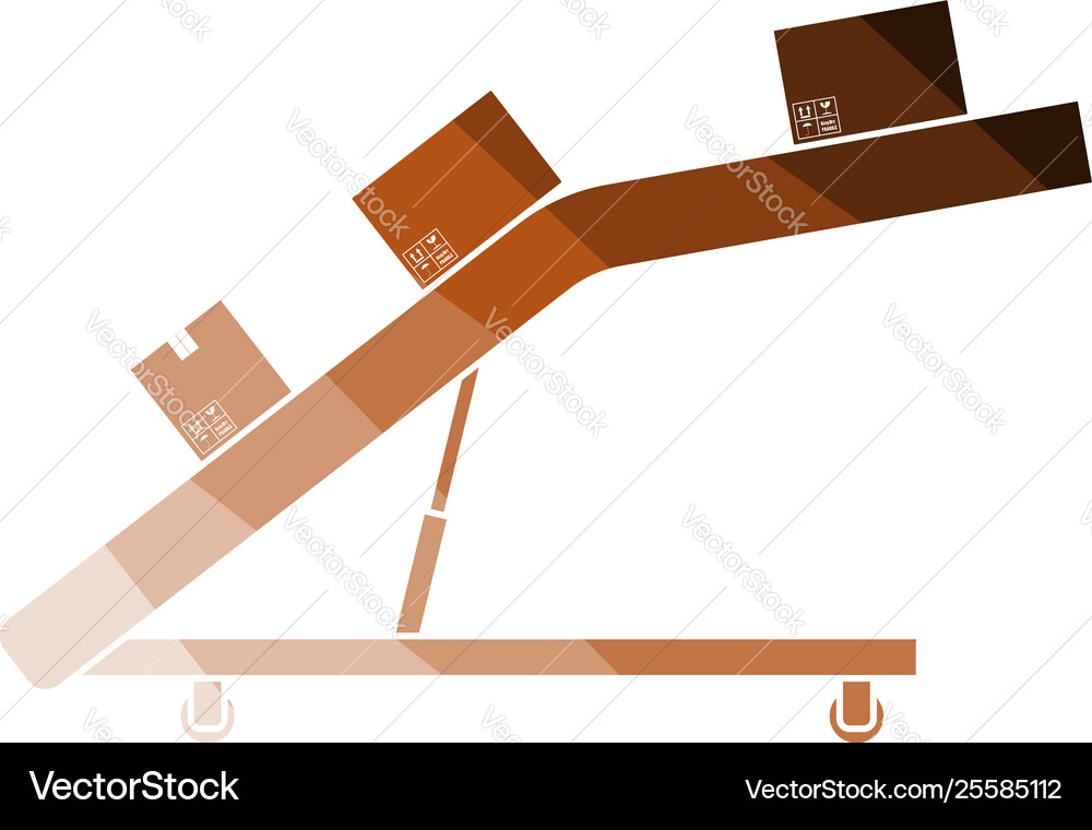 Warehouse transportation system icon Royalty Free Vector