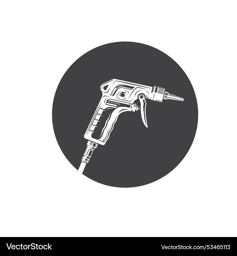 Air compressor nozzle gun icon element design Vector Image