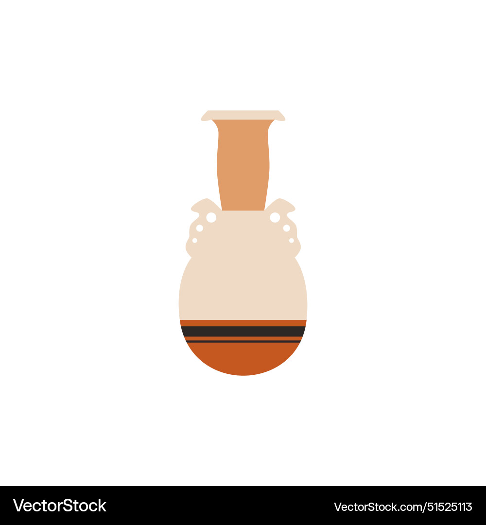 Ancient greece amphora flat Royalty Free Vector Image