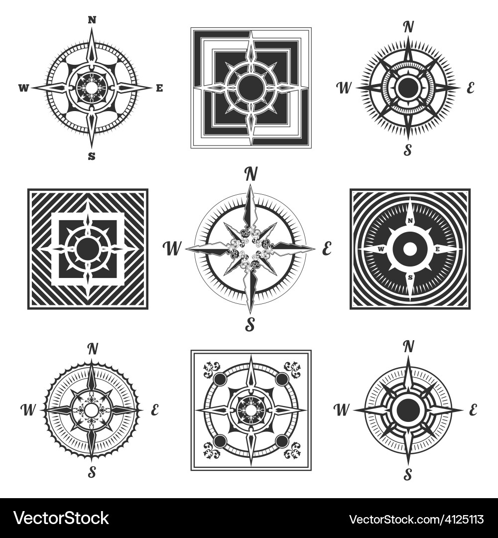 Compass Royalty Free Vector Image - VectorStock