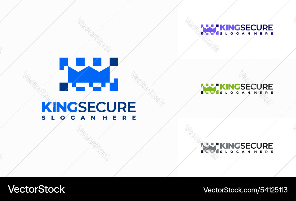 King security logo designs concept Royalty Free Vector Image