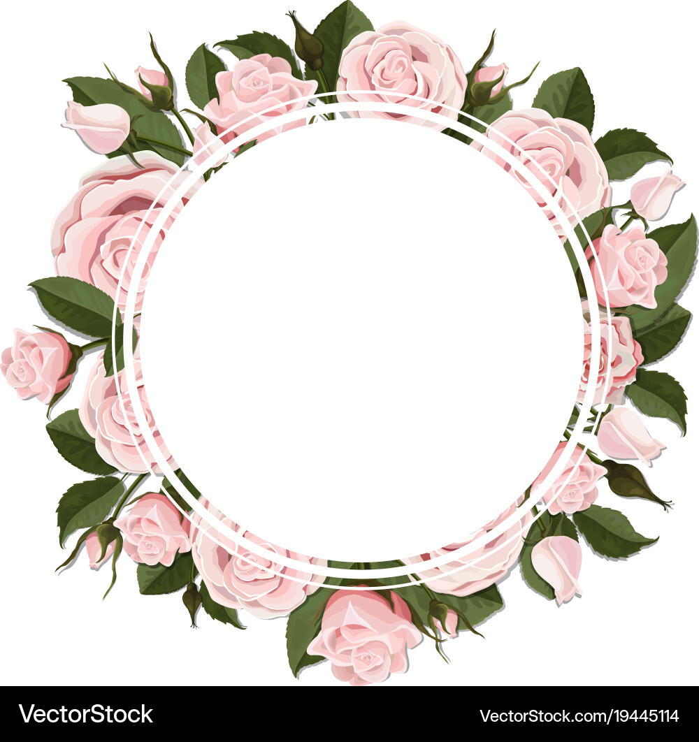 Pink Flowers Circle Vector Images (over 12,000)