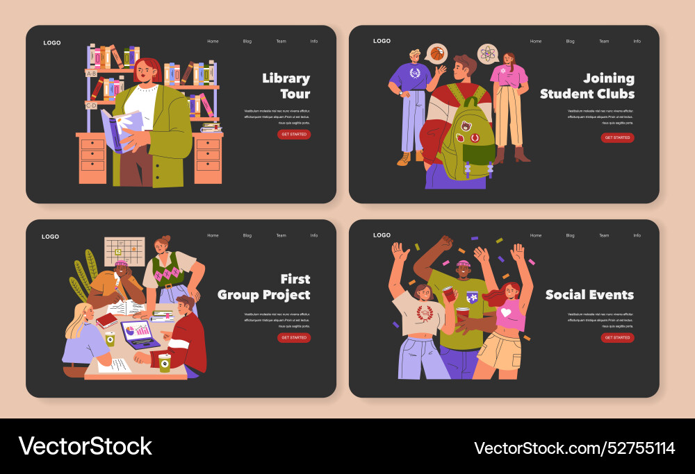 Freshman year flat Royalty Free Vector Image - VectorStock