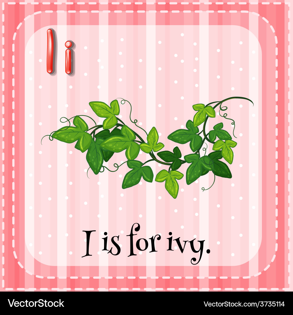 Letter i Royalty Free Vector Image - VectorStock