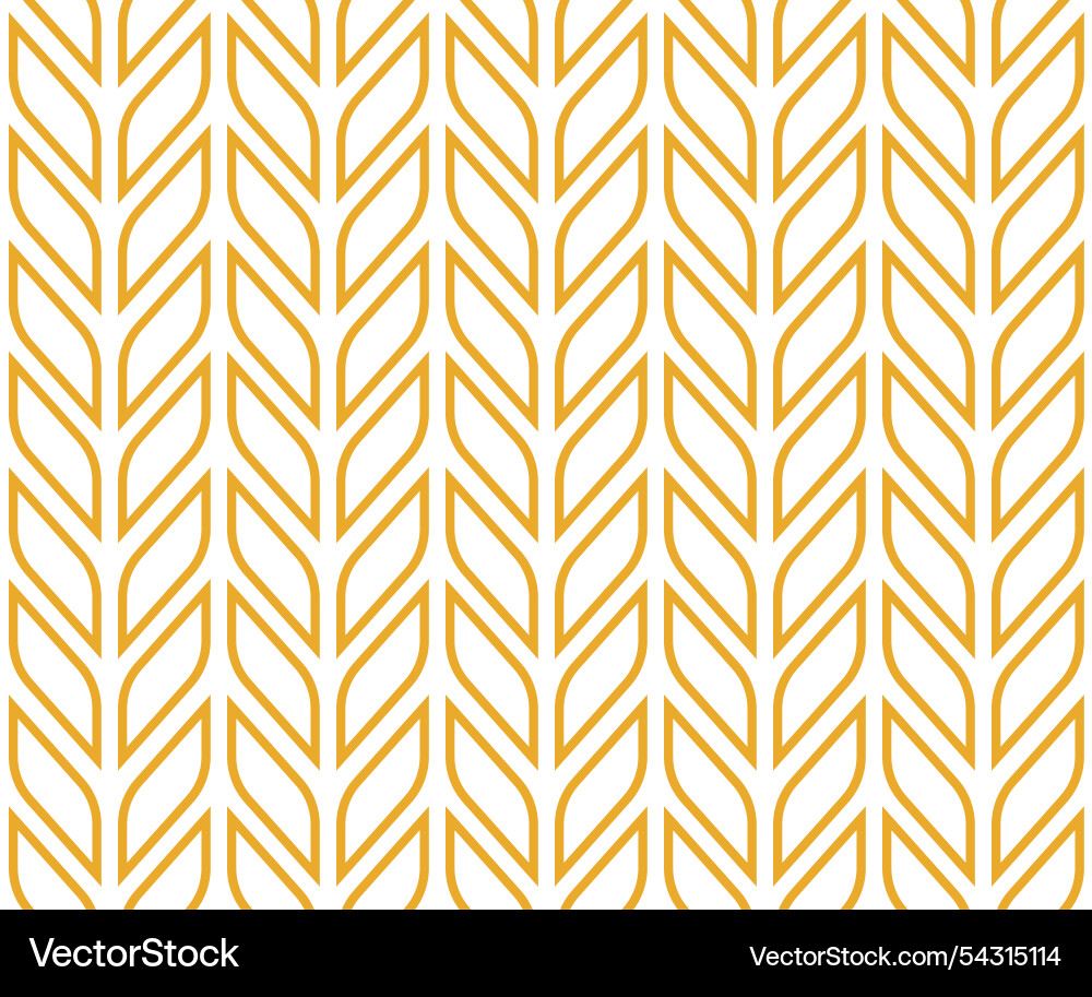 Wheat or rice grain pattern oat seamless Vector Image