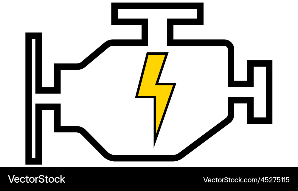 Check engine light icon oil motor car logo Vector Image