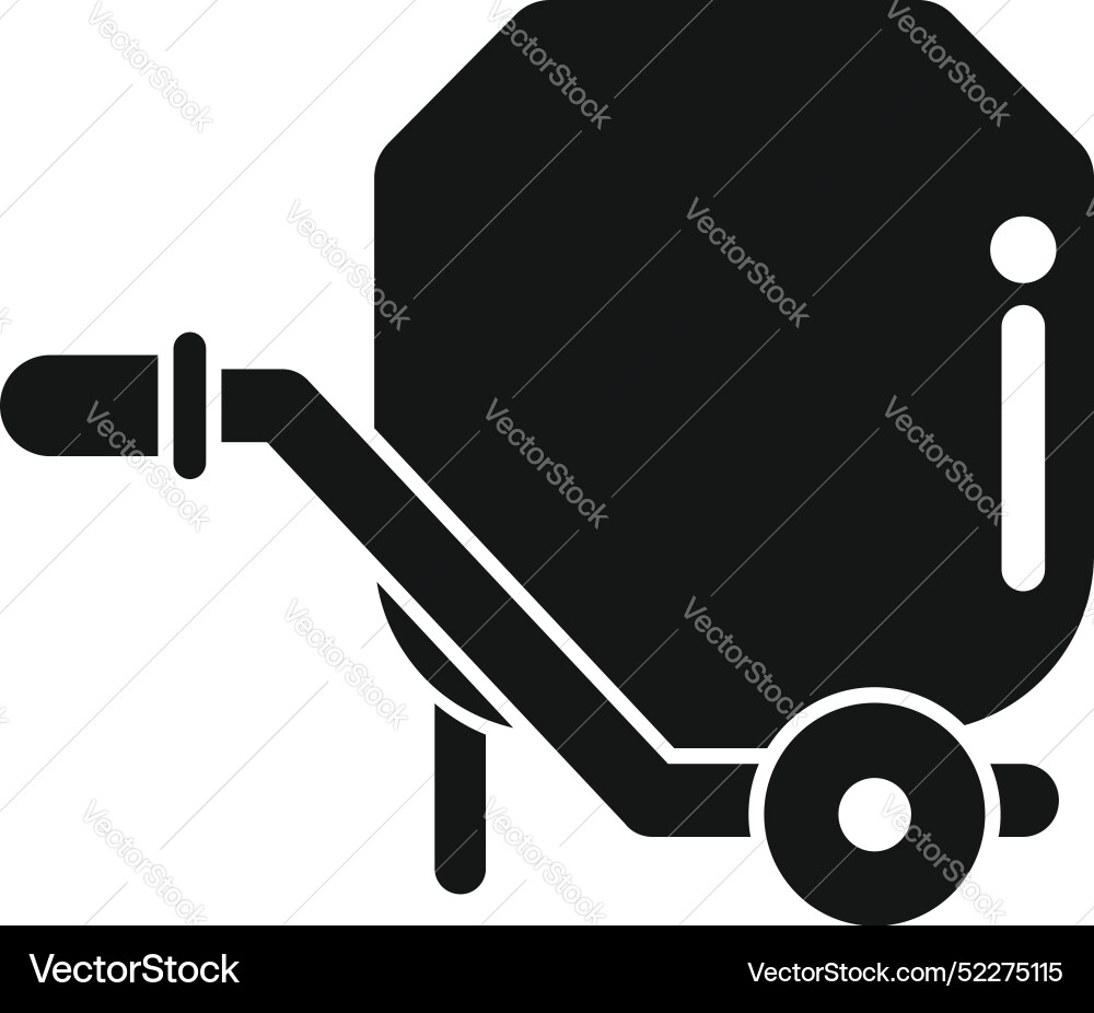Concrete mixer building equipment construction Vector Image