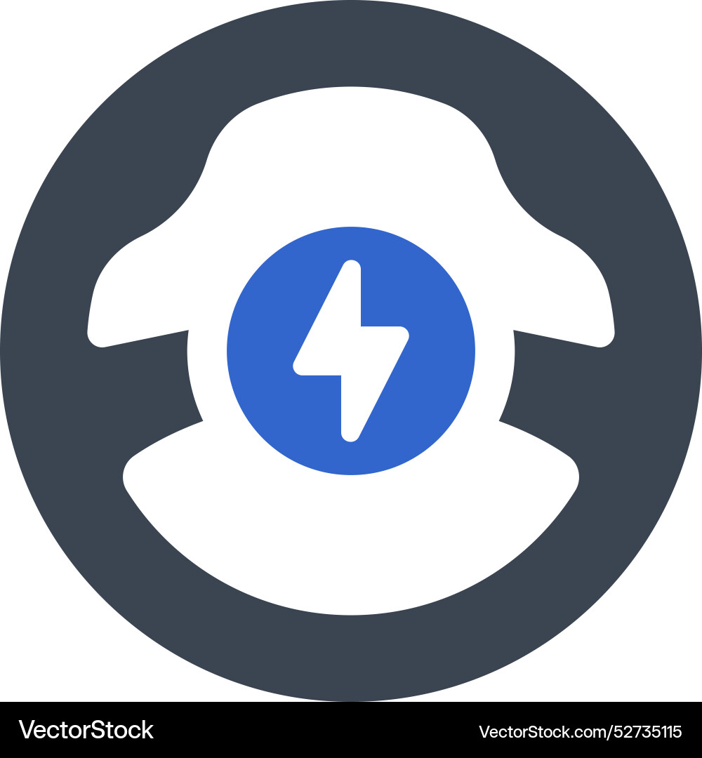 Electric car staring Royalty Free Vector Image