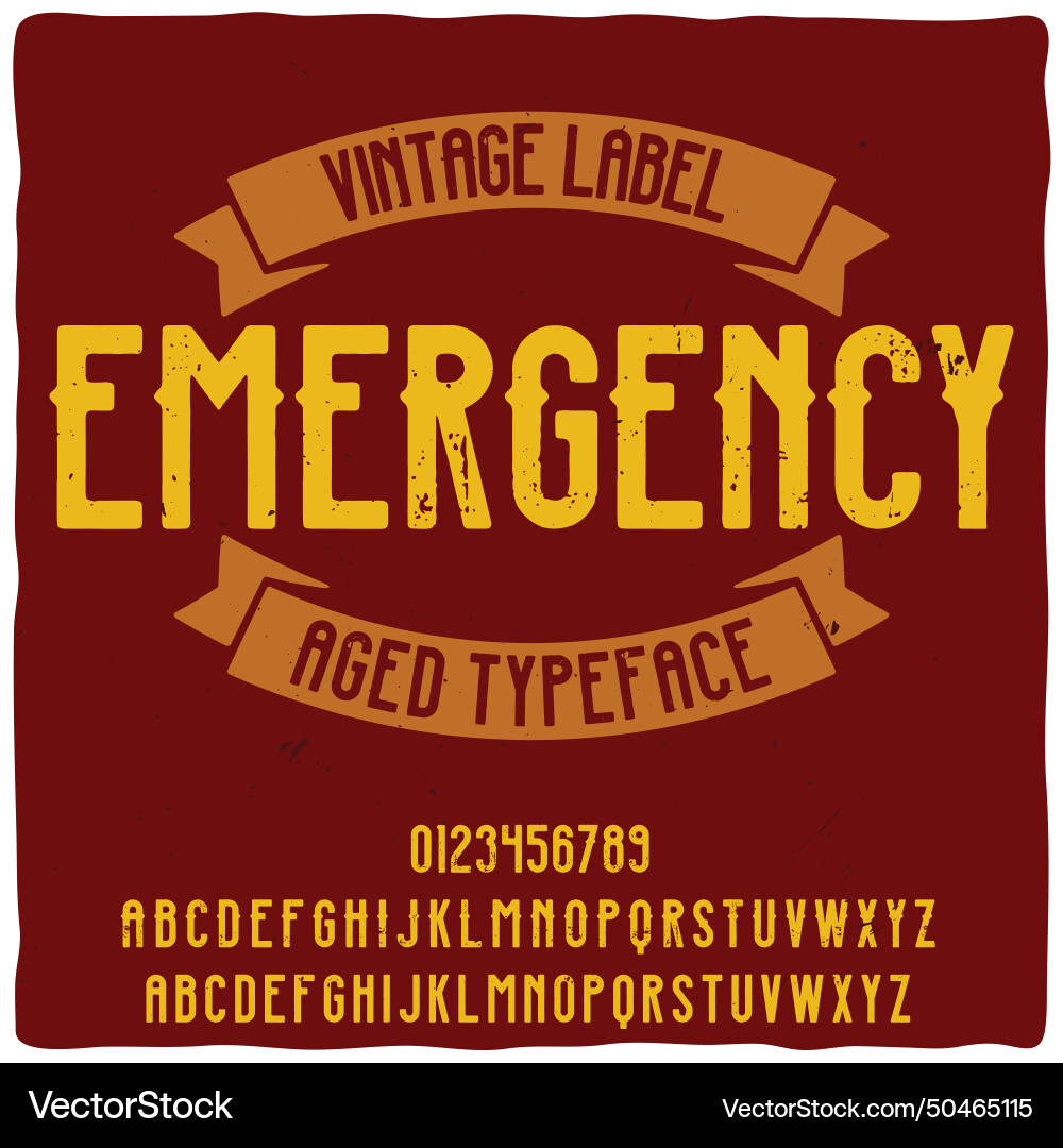 Good handcrafted font for any label design Vector Image