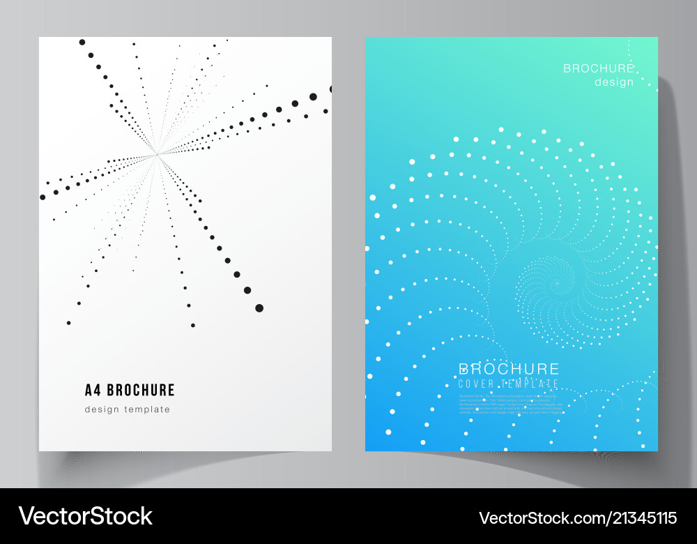 Layout of a4 format modern cover Royalty Free Vector Image