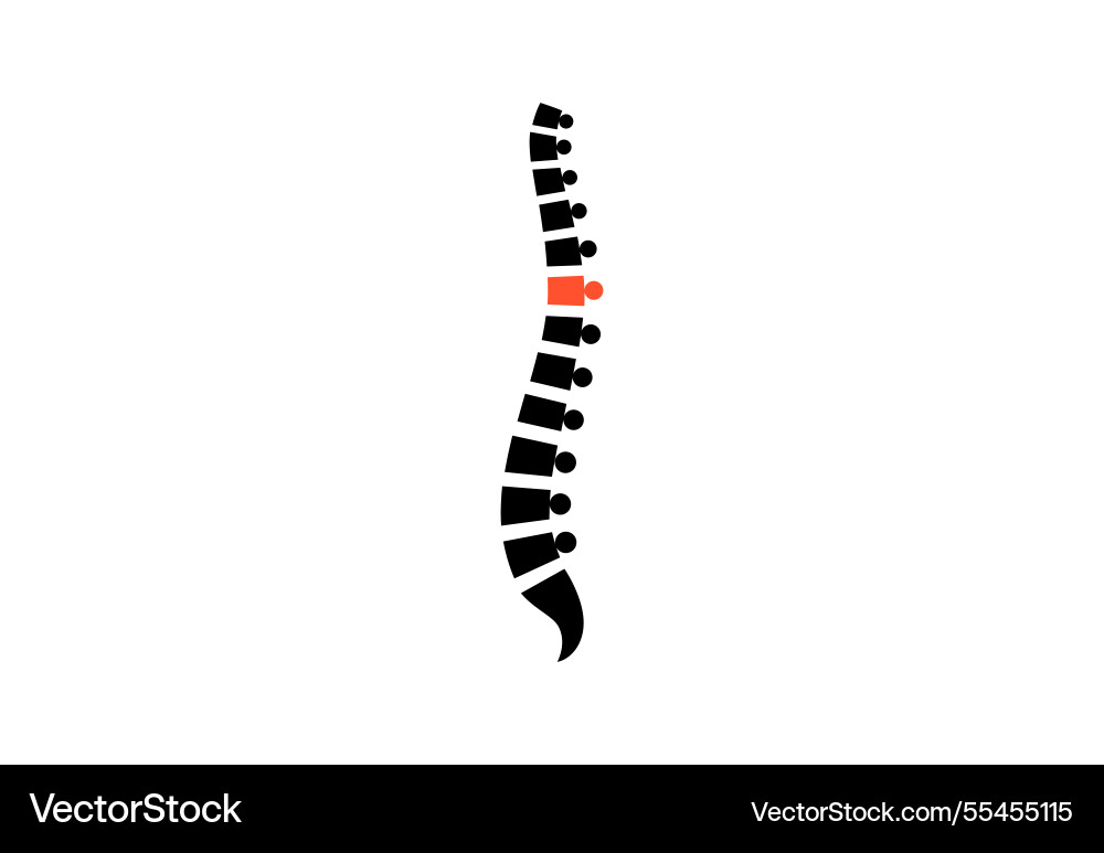 Spine disease pain Royalty Free Vector Image - VectorStock