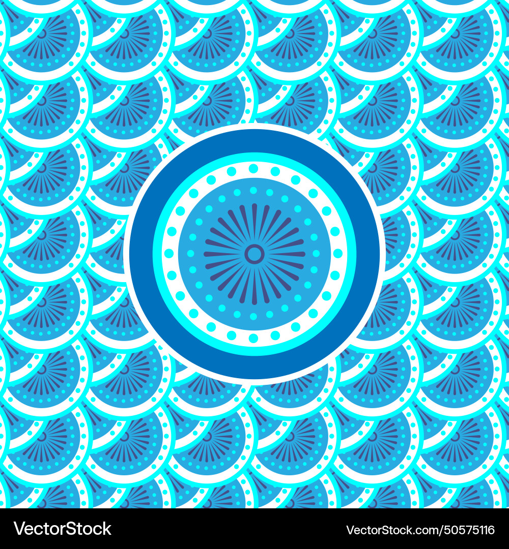 Batik kerang pattern background Royalty Free Vector Image