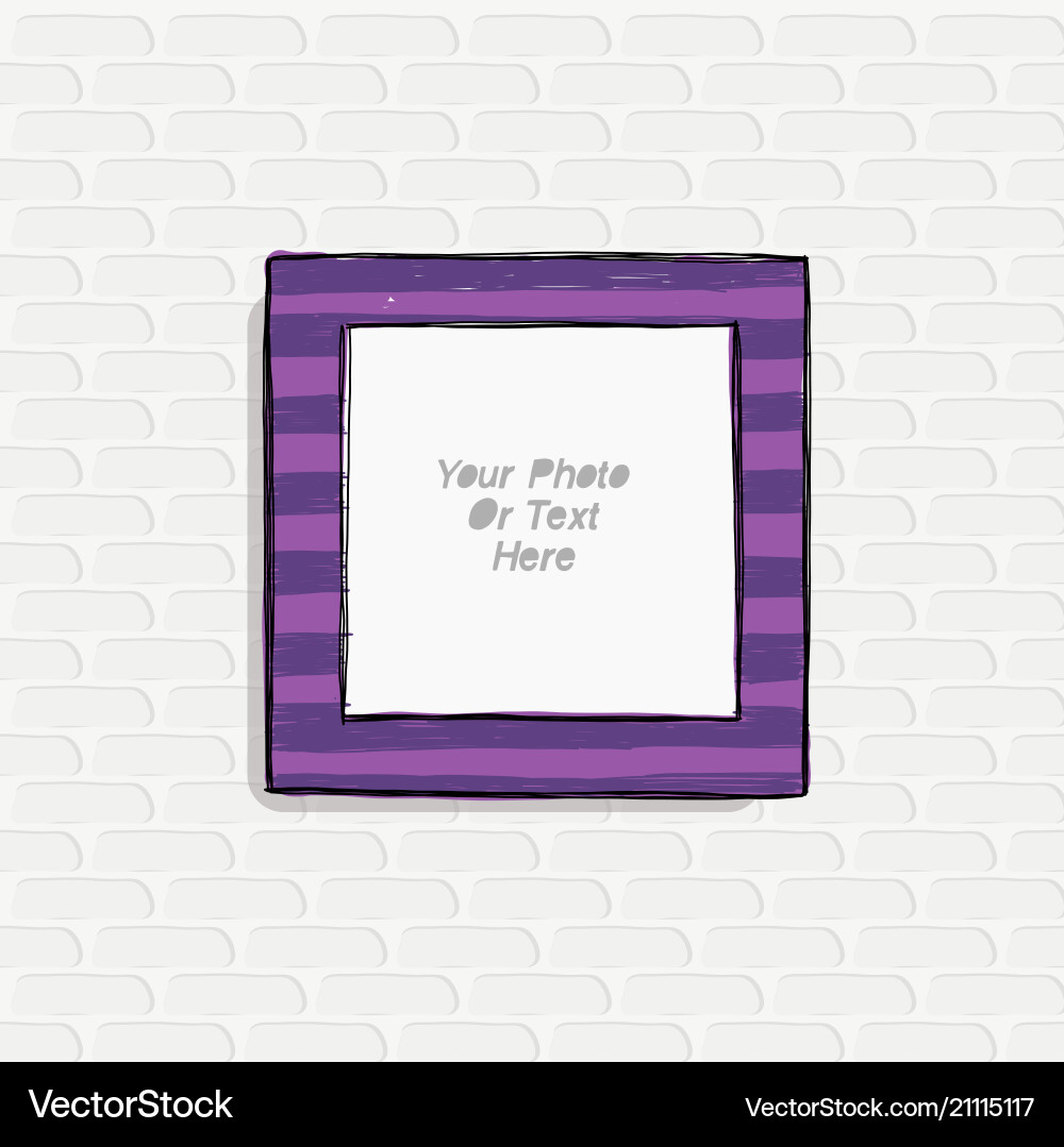 Cartoon template frame Royalty Free Vector Image