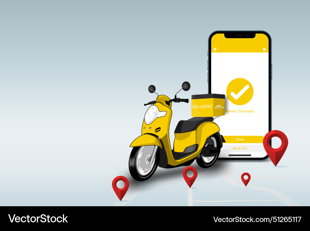 Online delivery service background concept Vector Image
