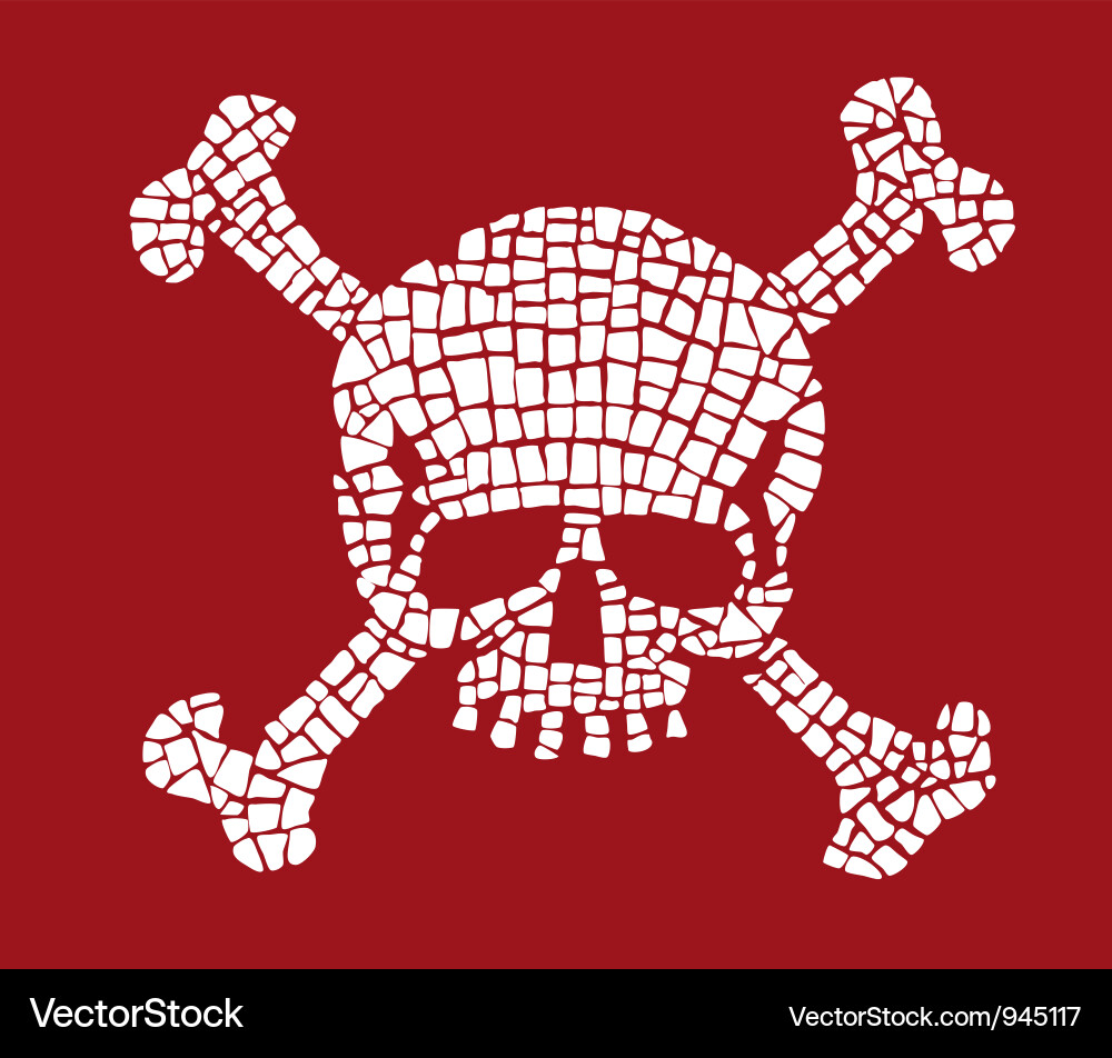 Skull Mosaic Art Royalty Free Vector Image - VectorStock