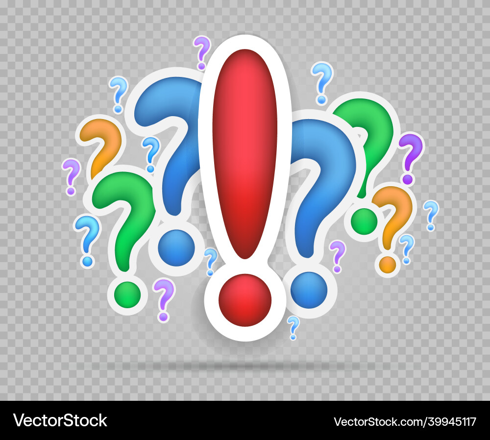 Solution exclamation mark Royalty Free Vector Image Solution exclamation mark Royalty Free Vector Image