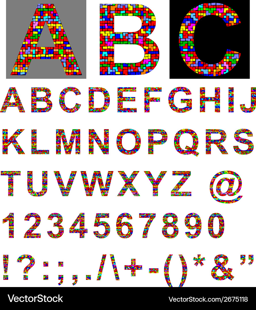 Alphabet Royalty Free Vector Image - VectorStock